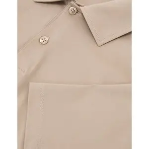 REISS Earl Air-water Short-sleeve Cotton Polo - Sand