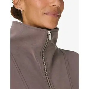 Sweaty Betty Half-zip Longline Jersey Sweatshirt