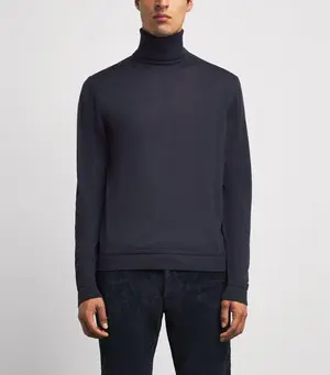 Jacob Cohen Wool-silk Rollneck Jumper