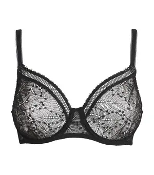 Simone Perele Lace Comète Plunge Bra - Black