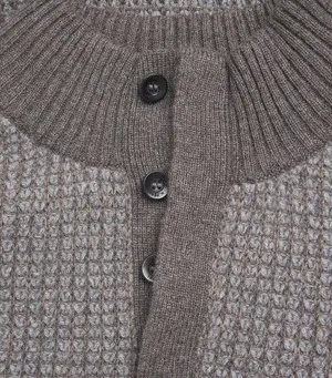 N.peal Organic Cashmere Button-up Sweater