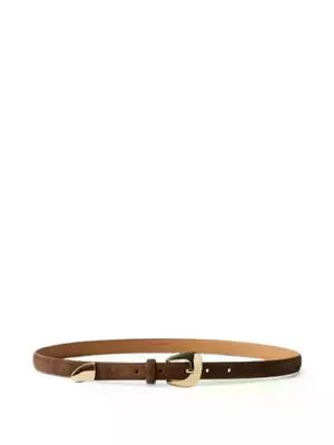 Claudie Pierlot Suede-finish Buckle-fastening Belt - Brown