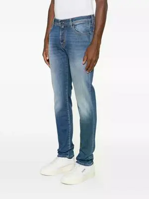 Jacob Cohen Faded-effect Logo-patch Jeans