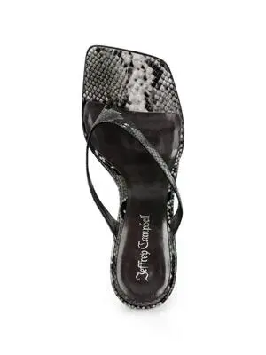 Jeffrey Campbell Romee Snakeskin-effect Wedge Sandals