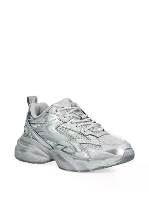BUFFALO Gianna One Metallic-effect Panelled Sneakers - Silver