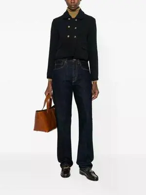 Maje Double-breasted Cropped Blazer