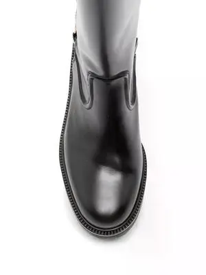 Maje Heitor Round-toe Chain-detail Boots
