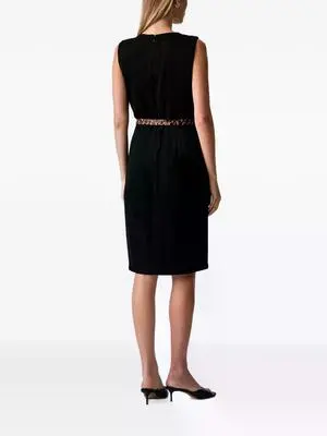 Dkny Belted Plissé Mini Dress