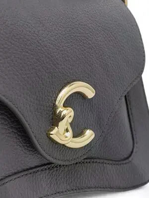COCCINELLE Small C-me Logo-plaque Pebbled-leather Tote Bag