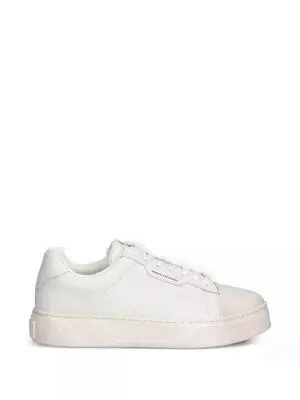 Armani Exchange Low-top Leather Sneakers - White