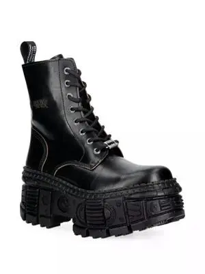 NEW ROCK Platform Lace-up Boots