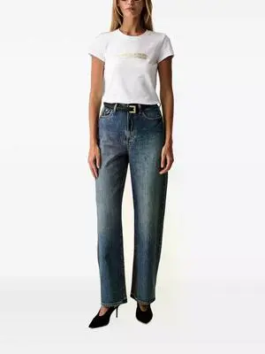 Armani Exchange Faded Straight-leg Jeans