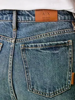 Armani Exchange Faded Straight-leg Jeans