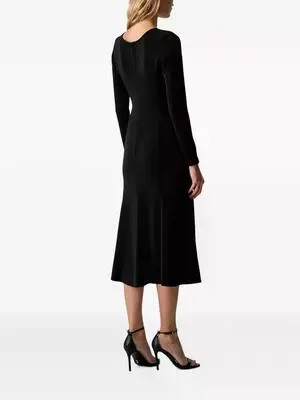 Armani Exchange Long-sleeved Midi Dress