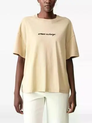 Armani Exchange Logo-embroidered T-shirt
