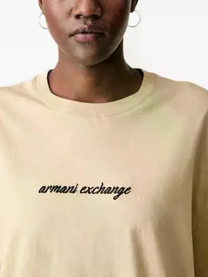 Armani Exchange Logo-embroidered T-shirt