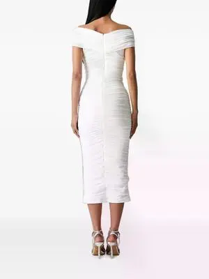 Bardot Priah Ruched Cut-out Midi Dress