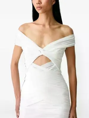 Bardot Priah Ruched Cut-out Midi Dress