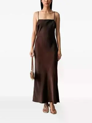 Bardot Marlo Satin-finish Spaghetti-strap Maxi Dress