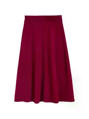 Chinti & Parker Ribbed-knit A-line Midi Skirt