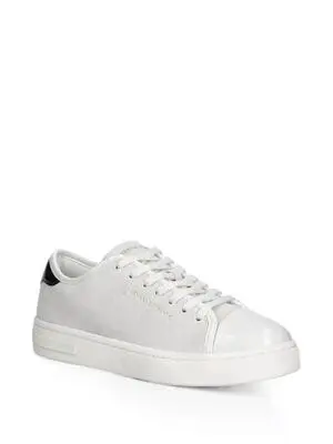 Armani Exchange Logo-lettering Panelled Sneakers - Grey