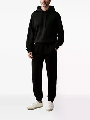 Armani Exchange Logo-jacquard Drawstring Track Pants - Black
