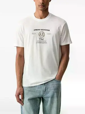 Armani Exchange Logo-print Cotton T-shirt - White