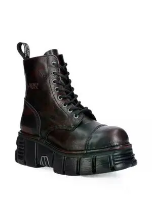 NEW ROCK Lace-up Platform Boots