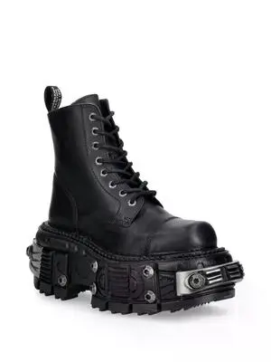 NEW ROCK Metallic Platform Boots