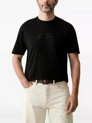 Armani Exchange Logo-print T-shirt - Black