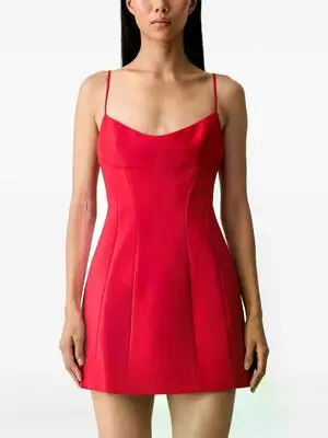 Bardot Branca Scoop-neck Panelled Mini Dress
