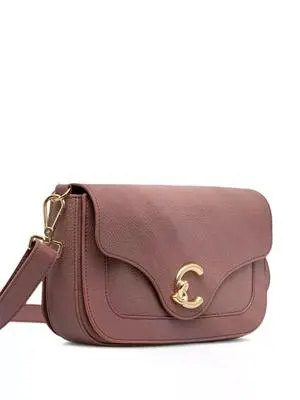 COCCINELLE Medium C-me Logo-plaque Leather Shoulder Bag