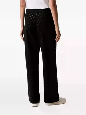 Armani Exchange Monogram-pattern Trousers