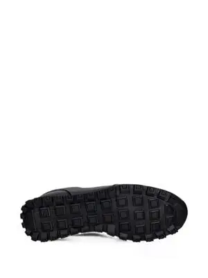 Armani Exchange Logo-embossed Pebbled-effect Sneakers