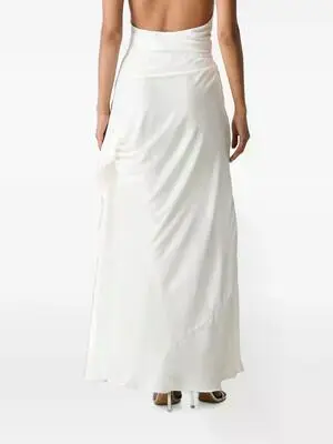 Bardot Solene Cut-out Draped Maxi Skirt