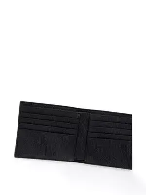 Armani Exchange Pebbled-texture Logo-plaque Wallet