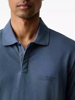 Armani Exchange Logo-embroidered Piqué Polo Shirt