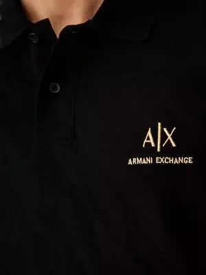 Armani Exchange Logo-embroidered Polo Shirt