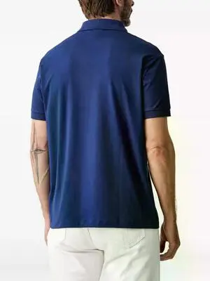 Armani Exchange Logo-print Zip-fastening Polo Shirt