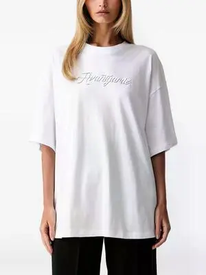 Armani Exchange Logo-print Oversized T-shirt - White