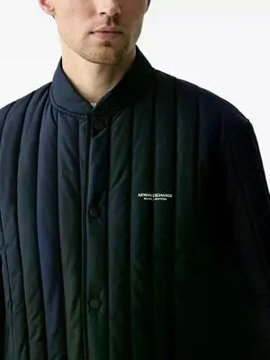 Armani Exchange Quilted Logo-print Jacket