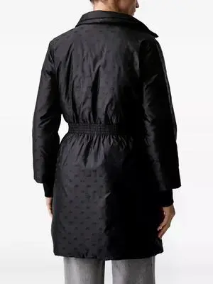 Armani Exchange Monogram-pattern Hooded Coat