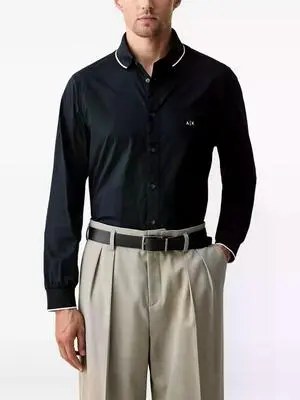 Armani Exchange Logo-print Piped Shirt
