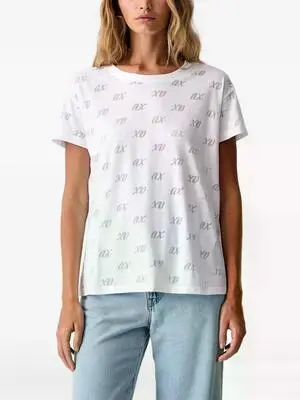Armani Exchange Logo-print Crew-neck T-shirt - White