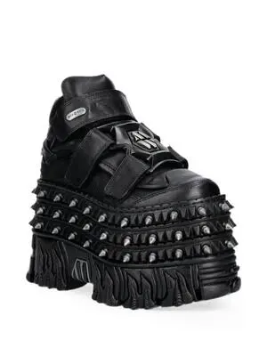 NEW ROCK Spiked Platform Sneakers