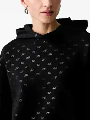 Armani Exchange Monogram-pattern Hoodie