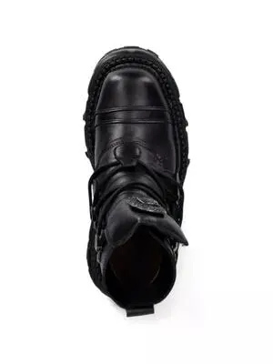 NEW ROCK Buckle-fastening Platform Boots