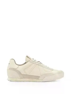 ALLSAINTS Panelled Leather Sneakers - Neutrals