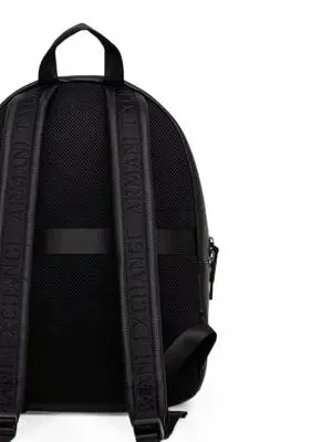 Armani Exchange Logo-plaque Pebbled Backpack