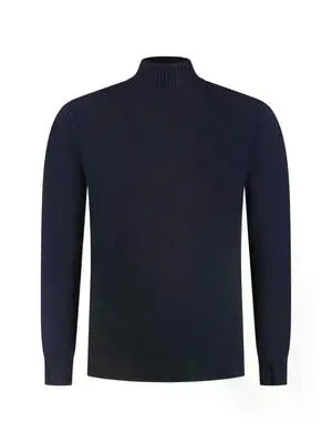 DORIANI CASHMERE High-neck Cashmere Sweater - Blue